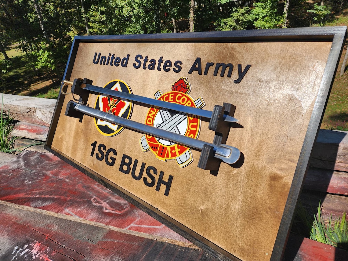 NCO Sword Plaque - Etsy