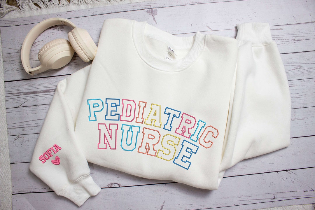 Embroidered Custom Nurse Sweatshirt | Nurse Long-sleeve | Gift for ...
