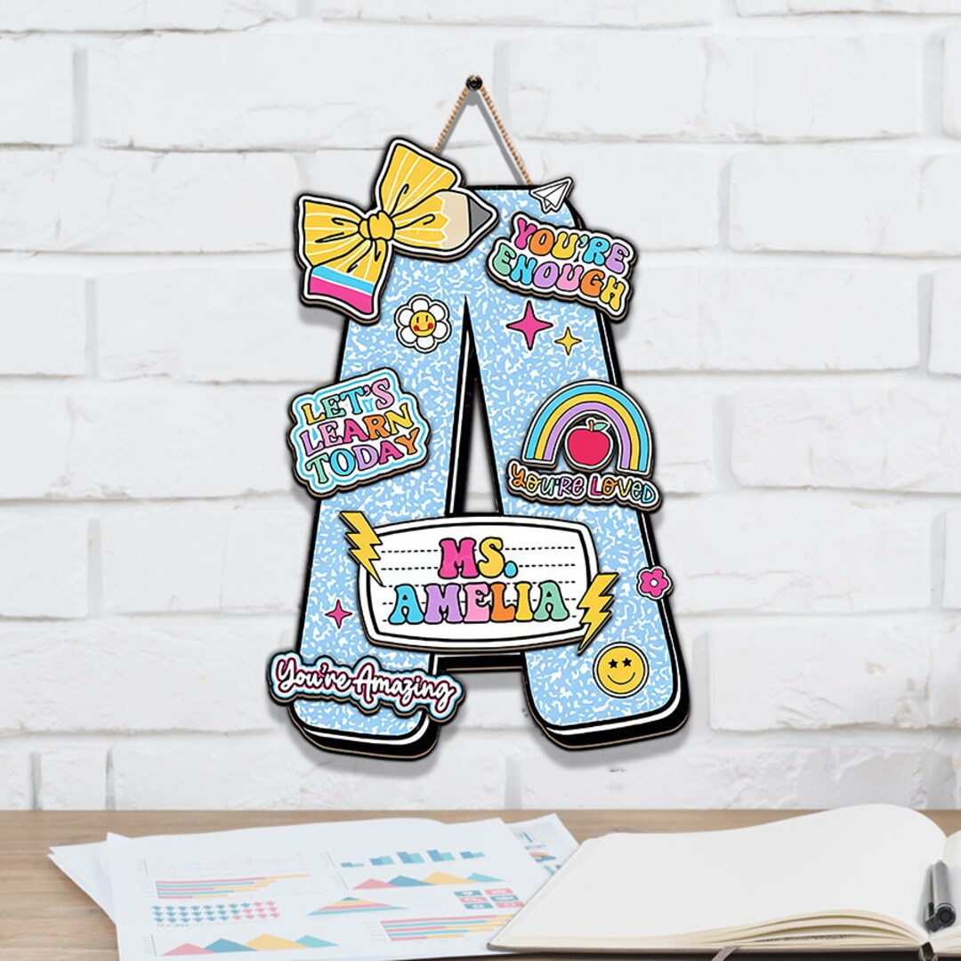 Personalized Teacher Welcome Back to School Gift, Custom 3D Teacher ...