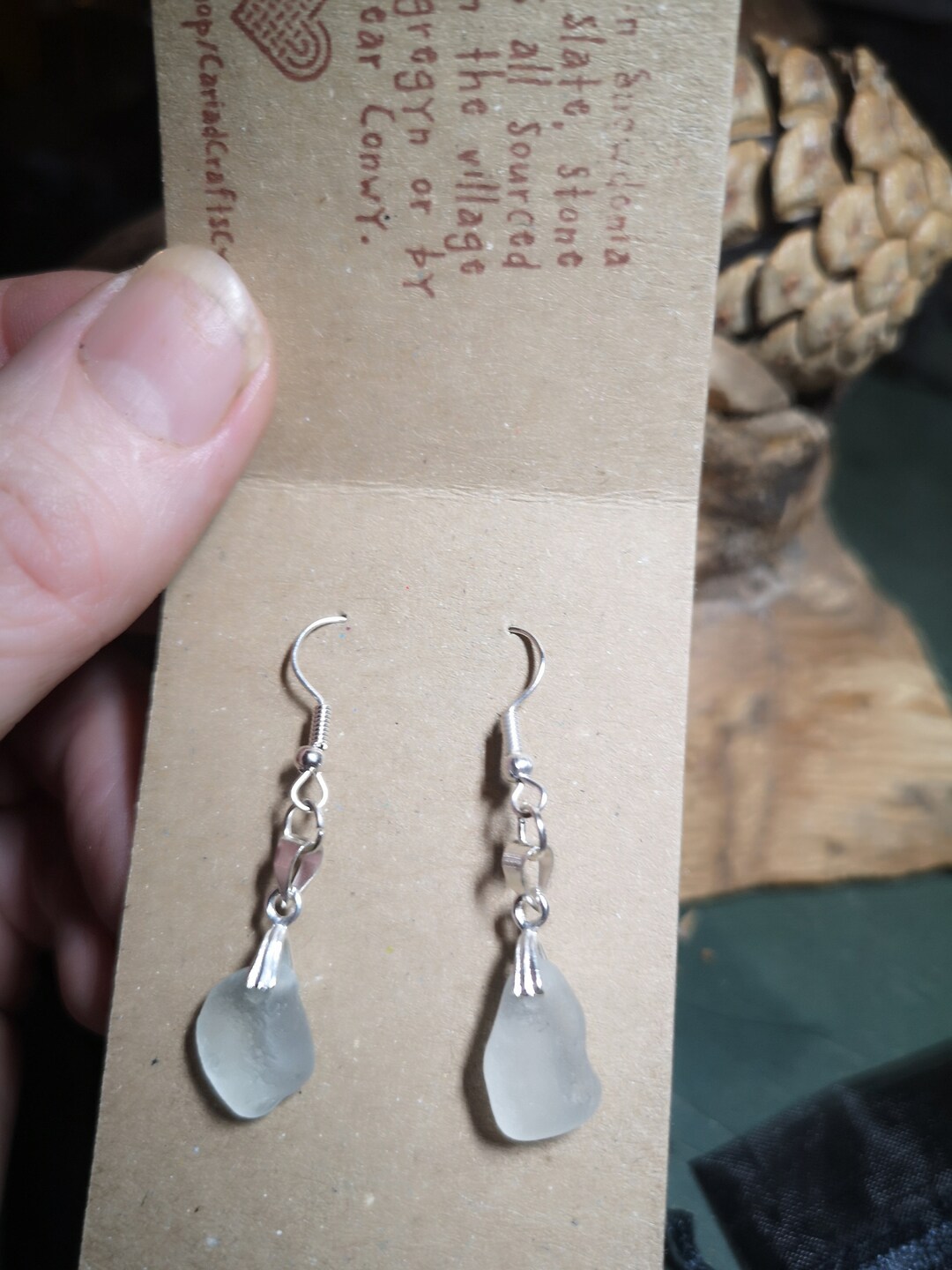 Cute mermaid's Tears Earrings Made in Wales Using Welsh Sea Glass From ...