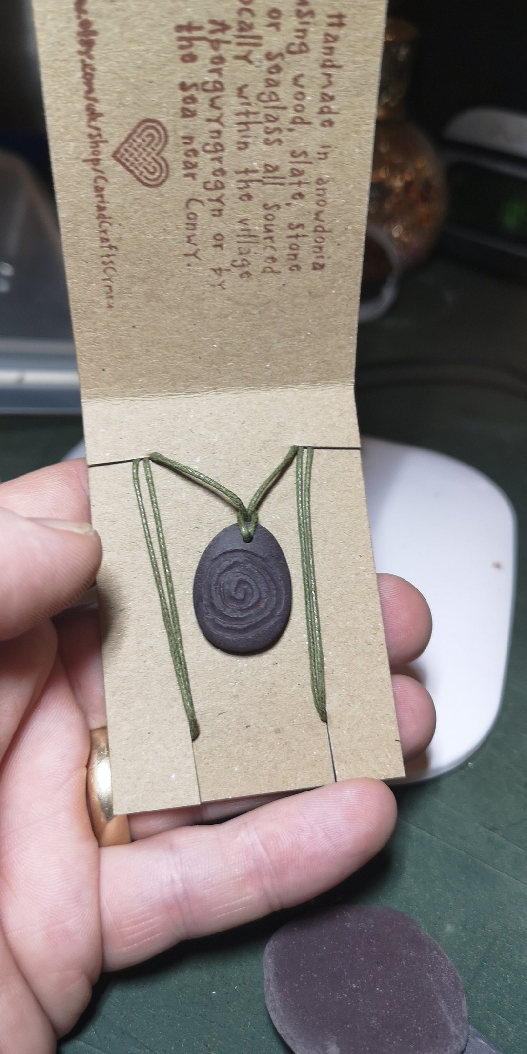 Spiral Engraved on Welsh Slate, Cute, Small, Dainty Piece of Slate - Etsy