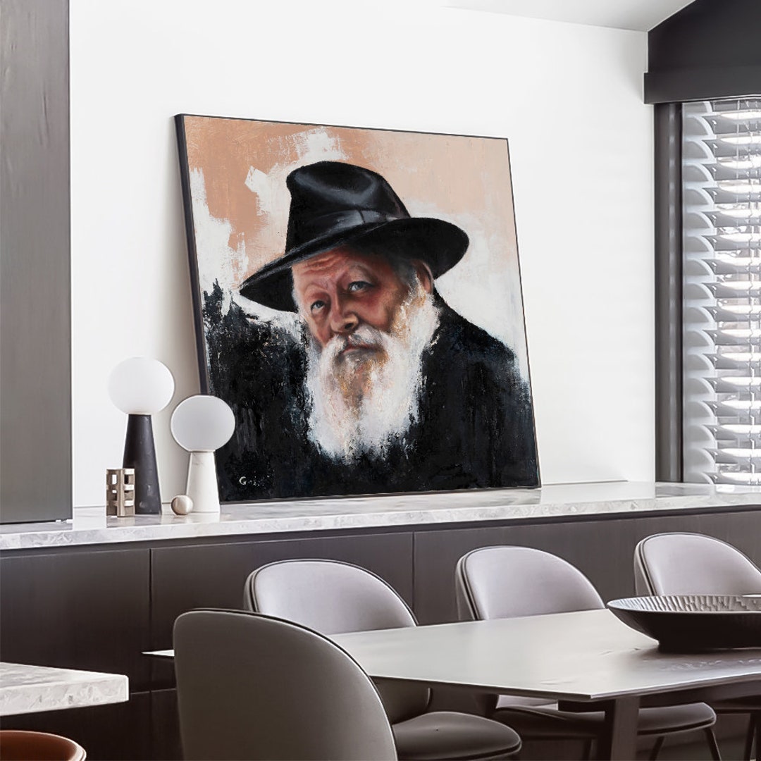 The Lubavitcher Rebbe Digital Art Print, Portrait, Free Shipping ...