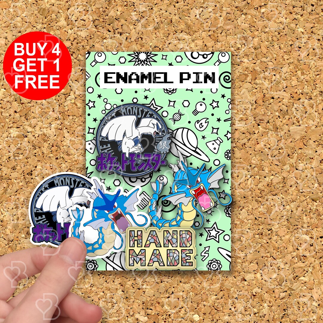 Lugia Dragon Enamel Pin Gift Anime Lover Enamel Pin Set Funny Kawaii ...