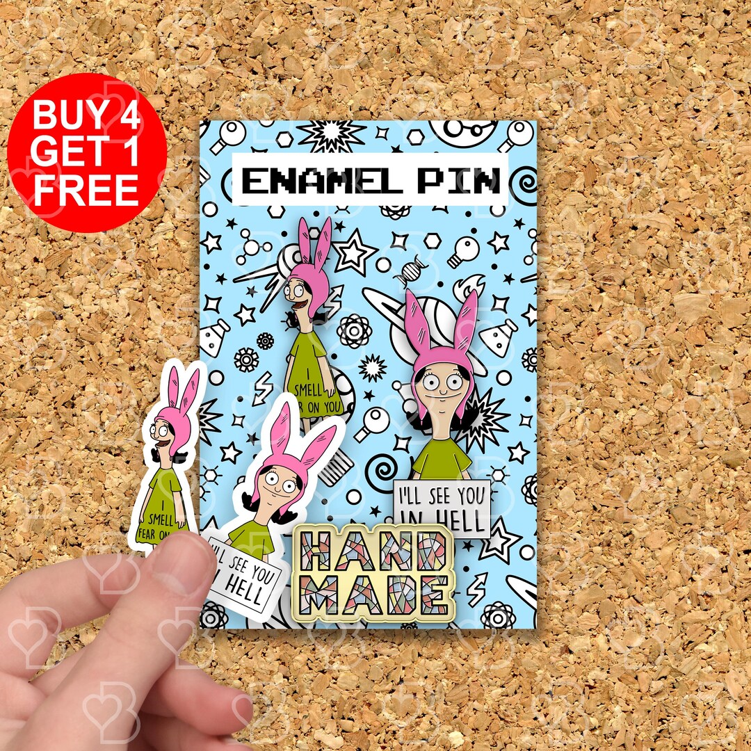 Louise Belcher Fear Meme Enamel Pins Anime Meme Gift Backpack Pins ...
