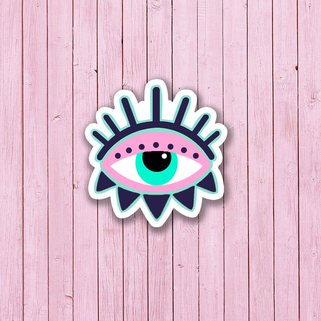 Cute Evil Eye Sticker Kawaii Witch Stickers Laptop Stickers - Etsy