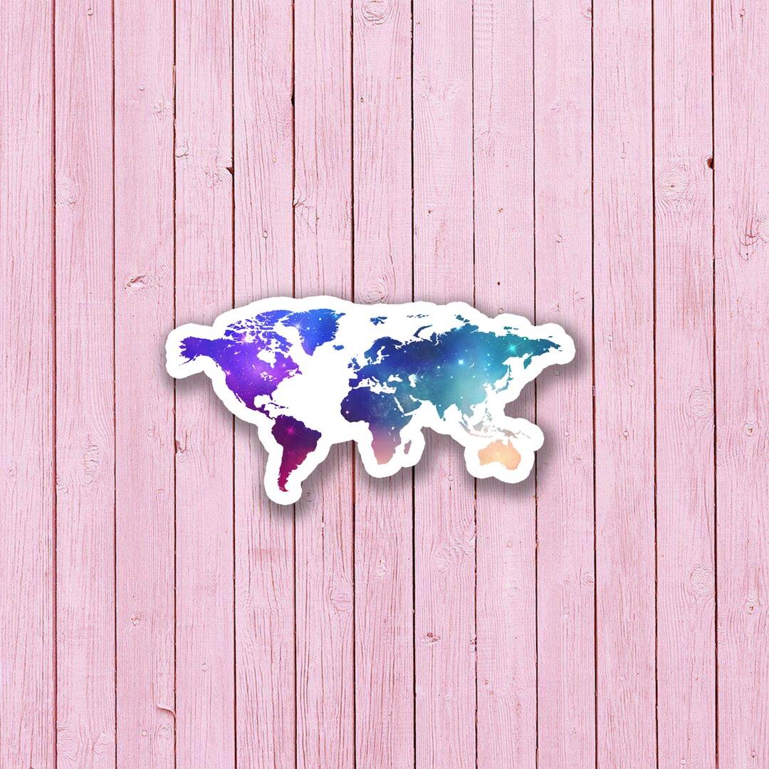 World Travel Sticker Motivational Adventure Stickers Laptop - Etsy