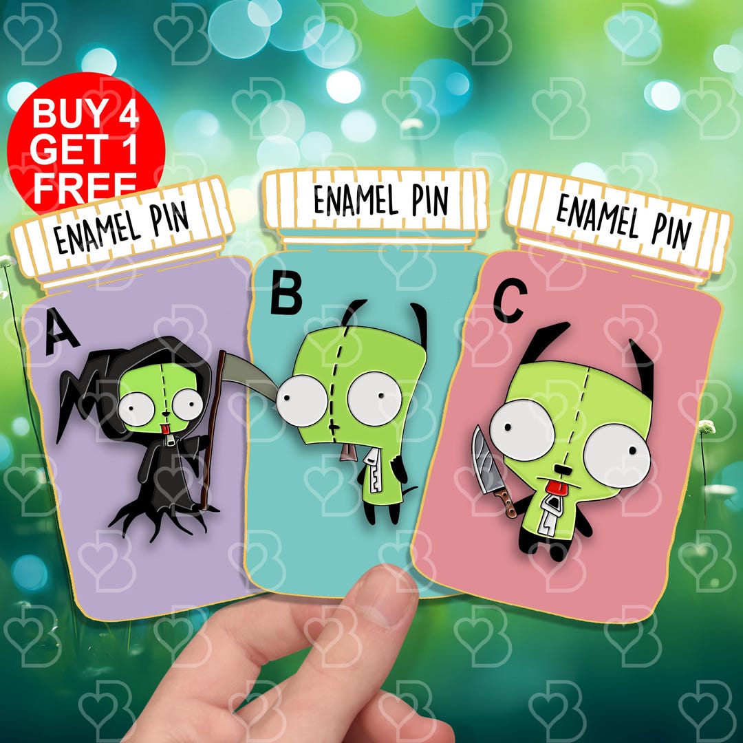 Gir Pin Knife Meme Enamel Pin Gift Set Anime Lovers Gift Funny Lapel ...