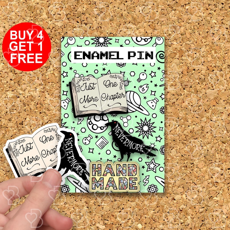 Raven Enamel Pin - Etsy