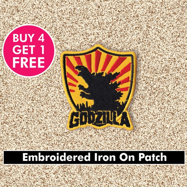 Godzilla Sew on Patch - Etsy