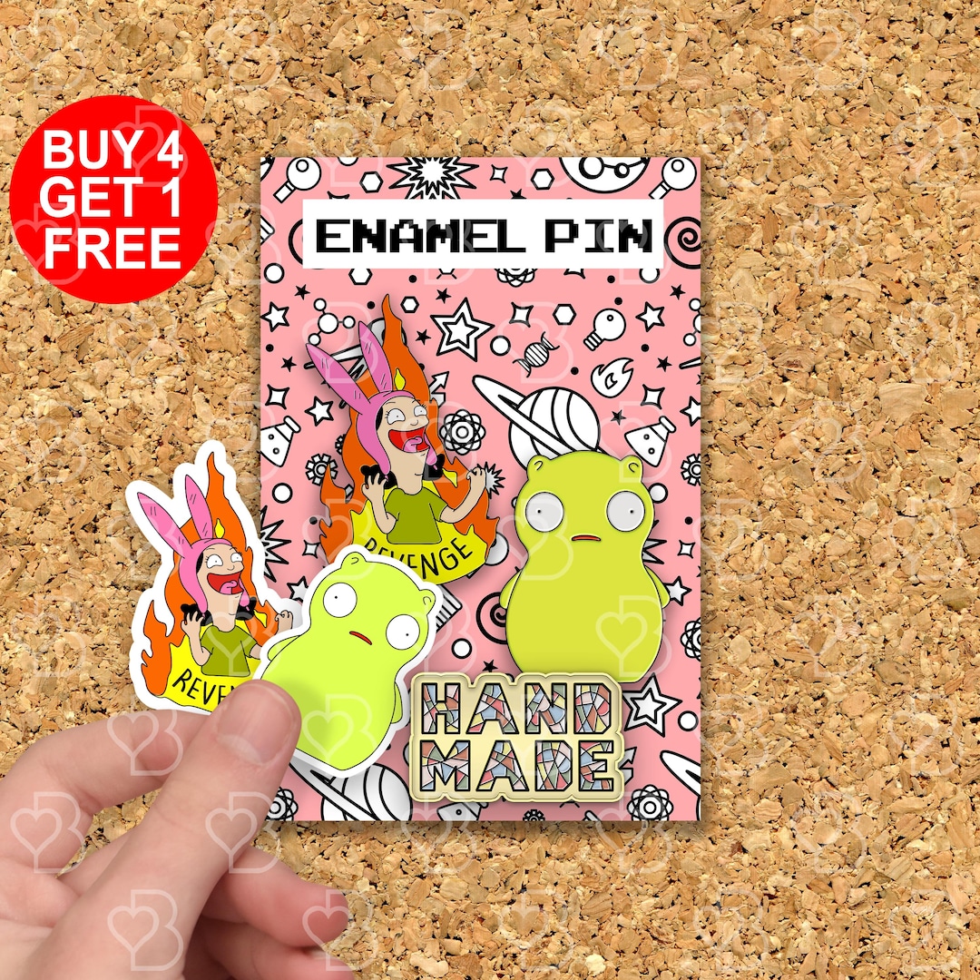 Louise Belcher Revenge Meme Enamel Pins Anime Meme Gift Funny Lapel Pin ...
