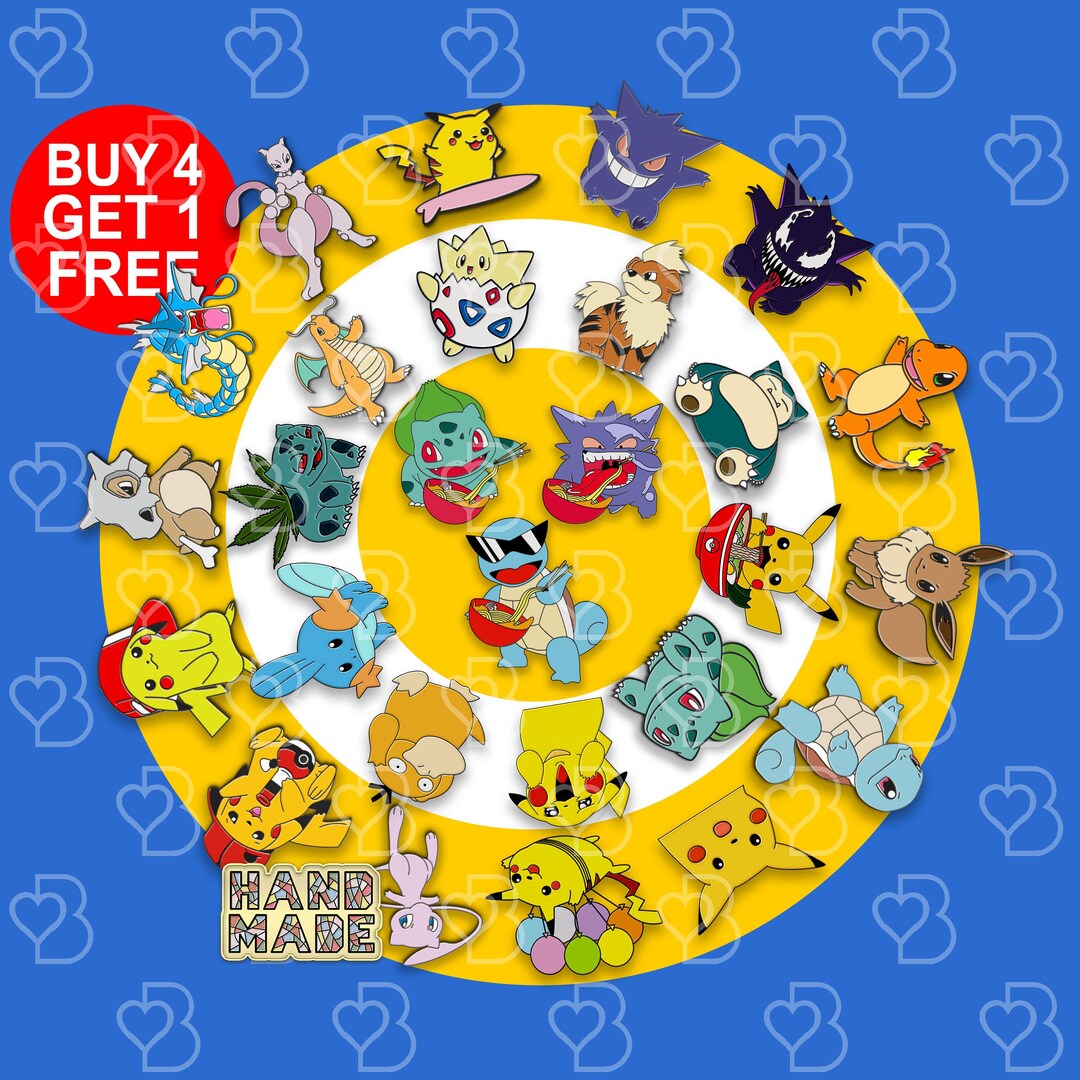 Eevee Animal Enamel Pins Set Anime Gift Set Cute Anime Pins Kawaii ...