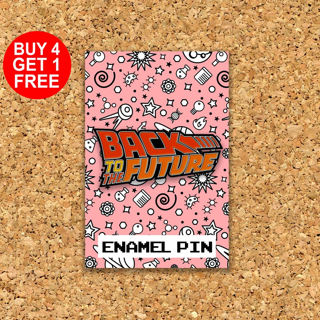 Back To The Future Logo Enamel Pin Scifi Movie Enamel Pins Cute Enamel Pins Backpack Pins Pin