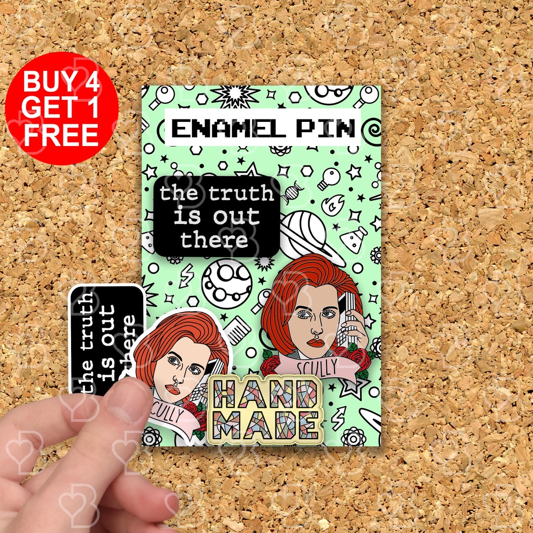 X-files Space Enamel Pins Ghost Lovers Gift Funny Lapel Pin Mystery ...