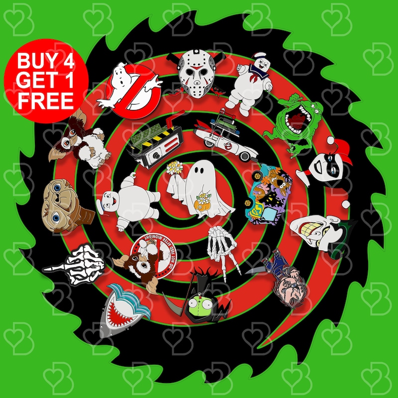 Enamel Horror Movie Pin - Etsy