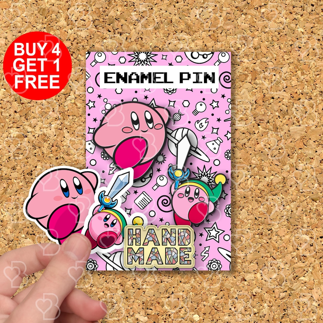 Kirby Kawaii Video Game Enamel Pins Kirby Cute Gifts Funny Lapel Pin ...