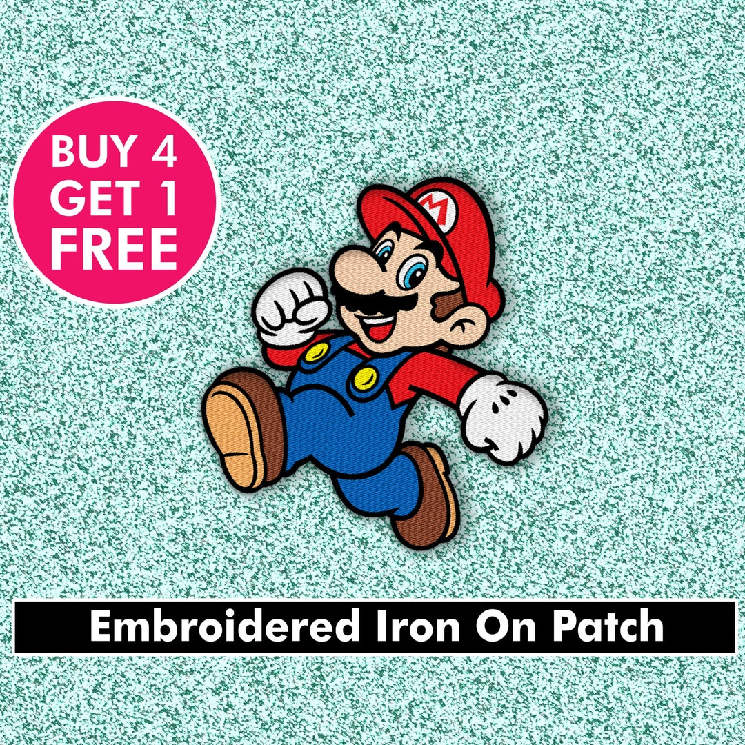 Funny Mario Patch Super Mario Cool Patches Iron on Patch - Etsy
