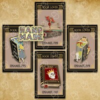 Book Pin - Etsy