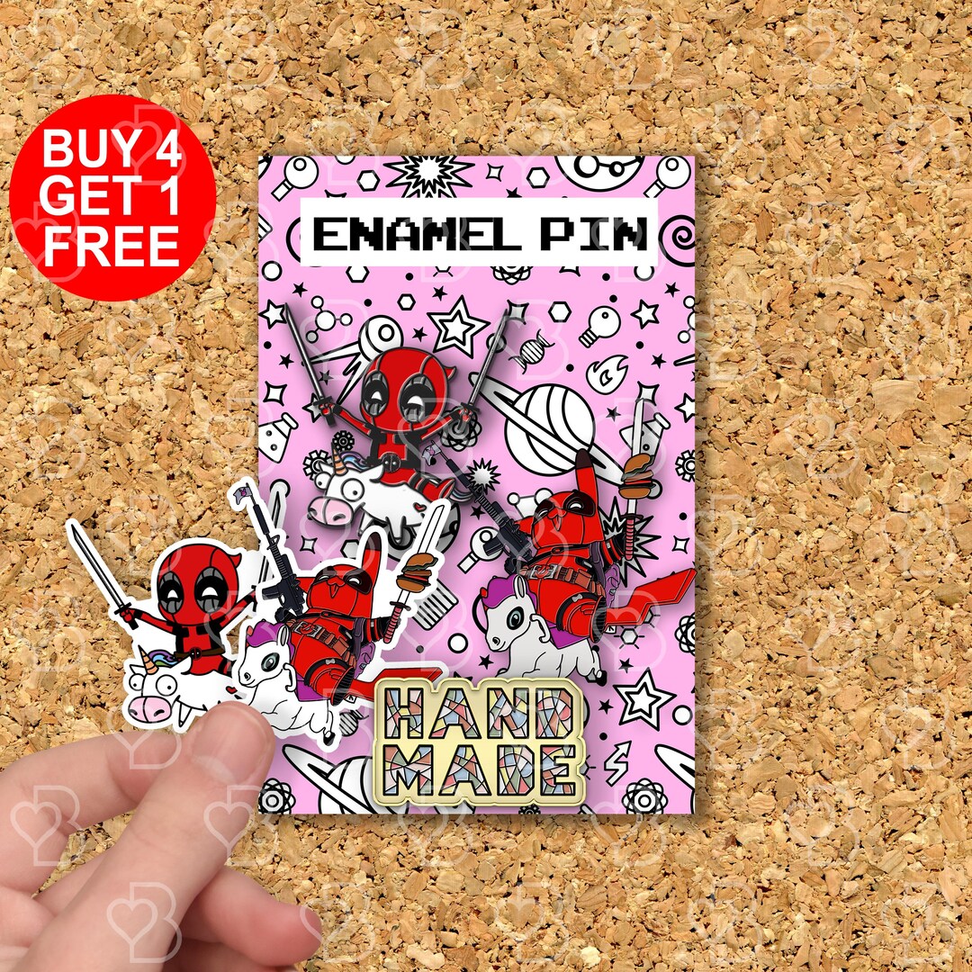 Deadpool Superhero Meme Enamel Pins Anime Meme Gift Cute Funny Pins ...