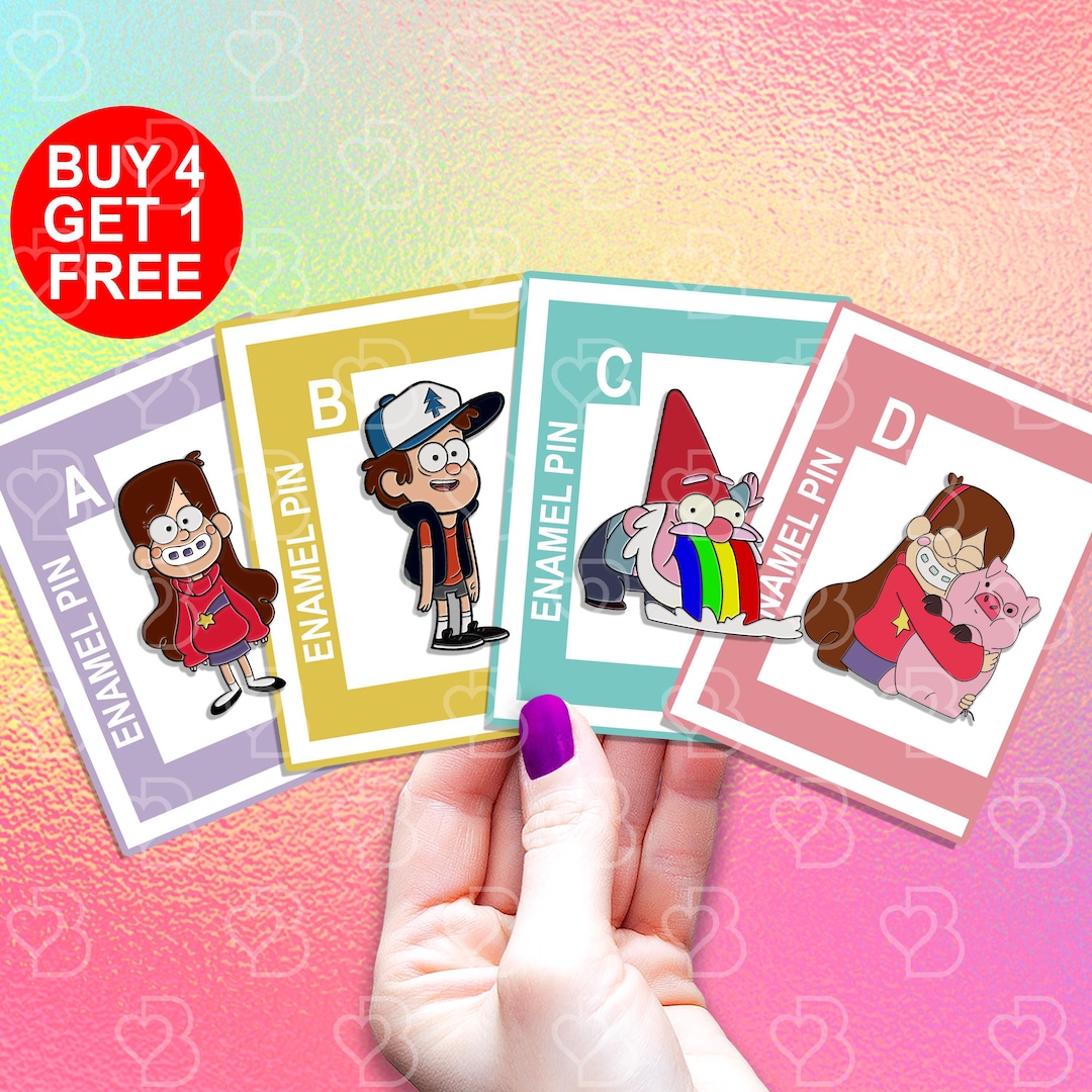 Gravity Falls Anime Enamel Pin Gift Funny Enamel Pin Set Cute Anime ...