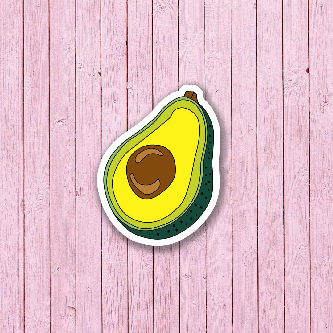 Cute Avocado Sticker Kawaii Fruit Stickers Laptop Stickers - Etsy