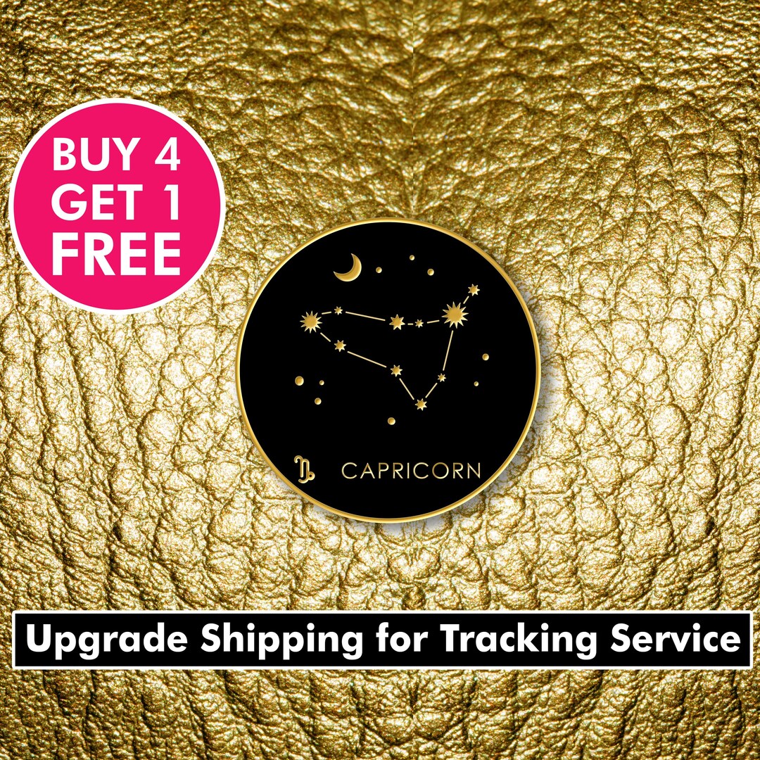 Astrology Gifts Capricorn Zodiac Pin Space Enamel Pin - Etsy