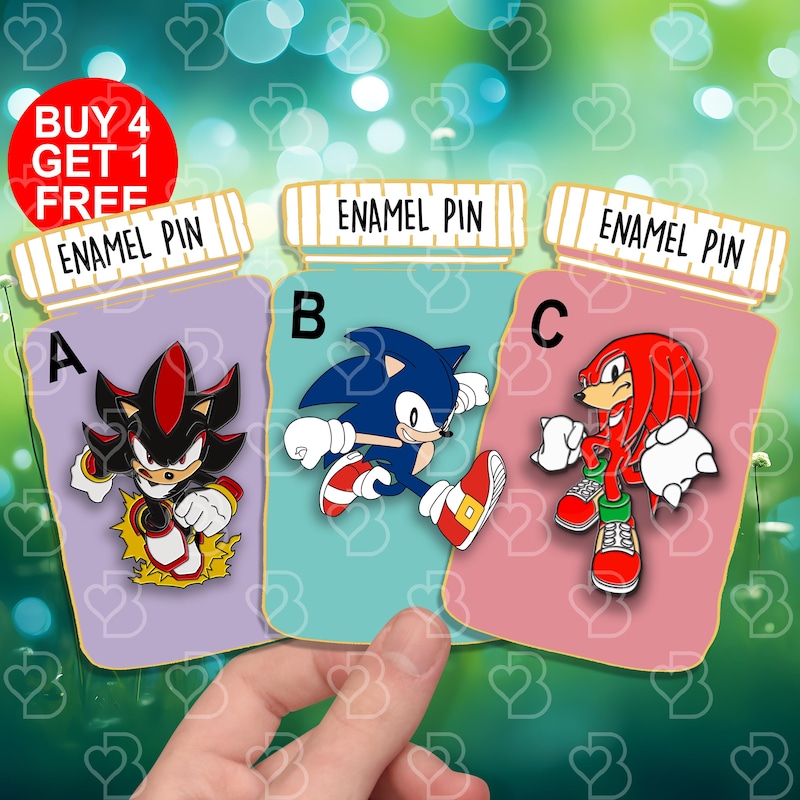 Sonic pins - Etsy Polska