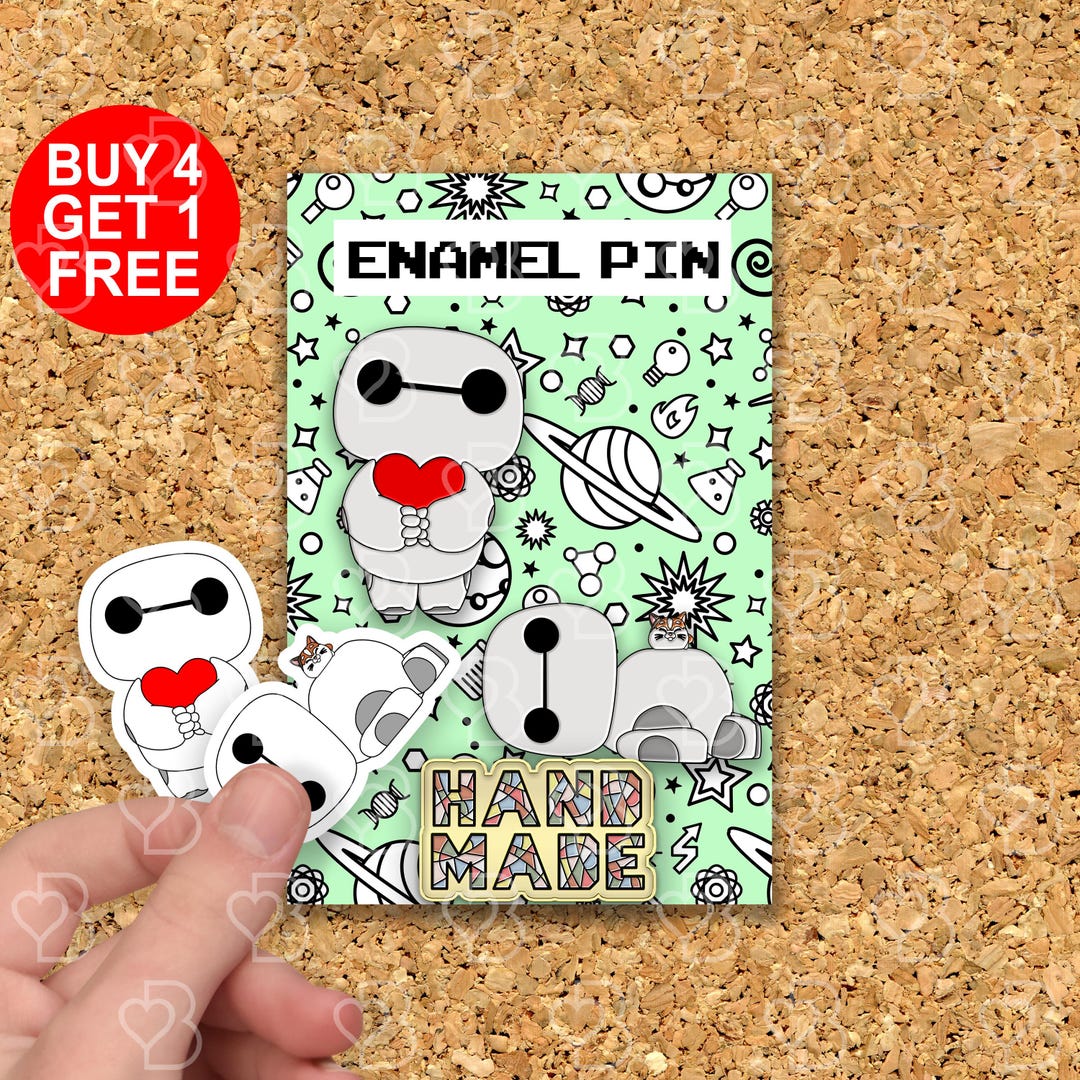 Baymax Funny Enamel Pins Set Big Hero Cute Anime Pin Funny Anime Pin ...