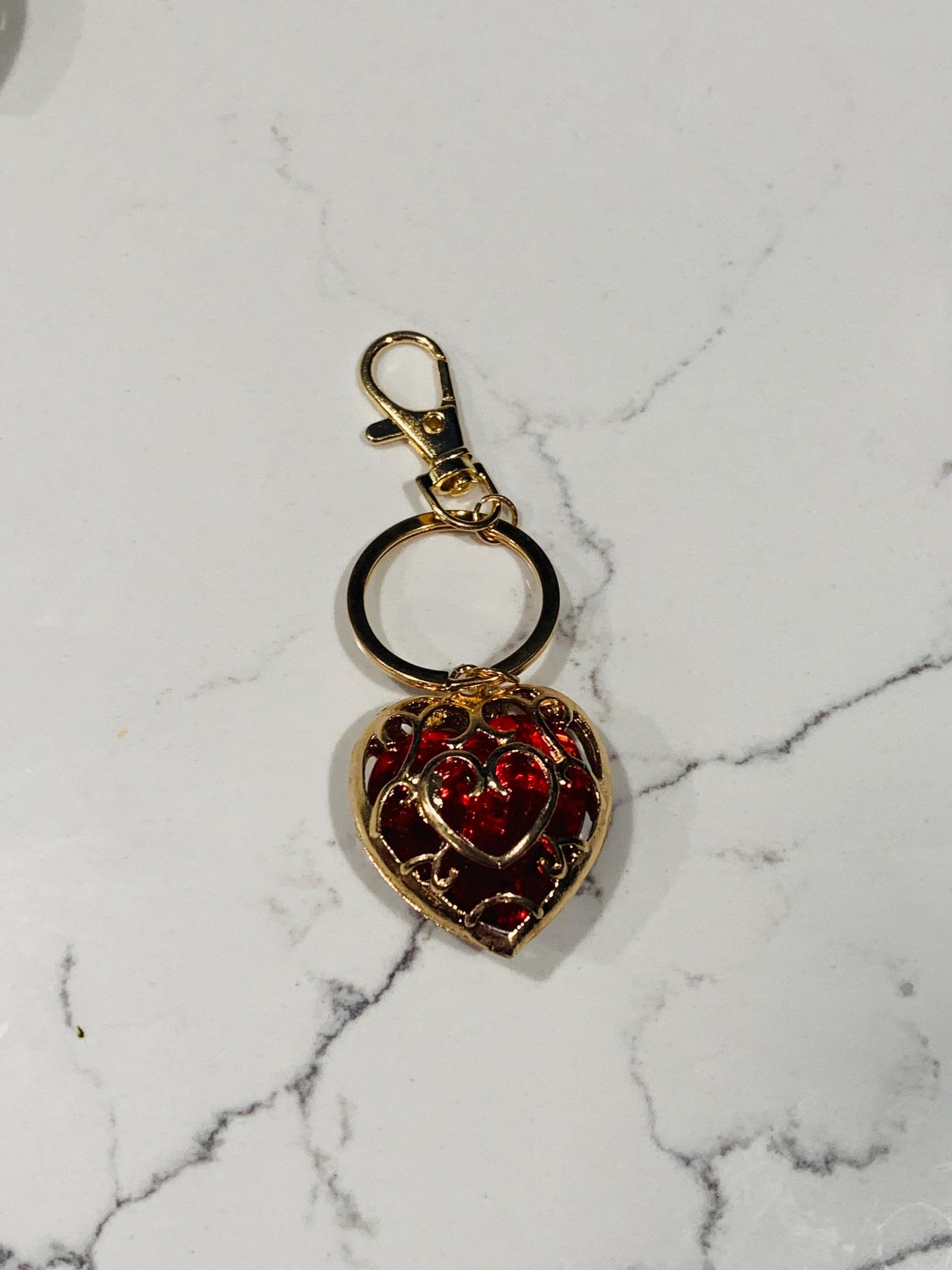 Legend of Zelda Inspired Heart Container Necklace and Keychain | Red ...
