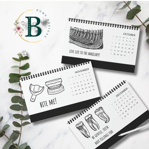 Personalized Funny Dental Office Wall Calendar 2024 Dentist Graduation ...
