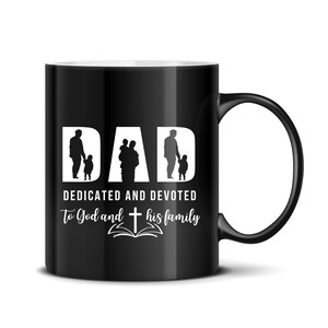 Dad Dedicated and Devoted Svg, Fathers Day, Man of God Svg, Gift for ...