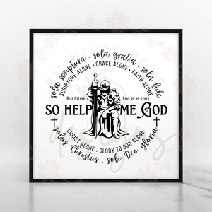 Five Solas SVG PNG, Reformed Theology, Sola Scriptura, Sola Fide, Sola ...