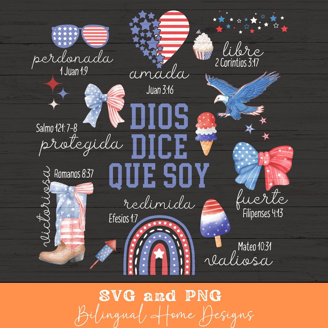 Dios Dice Que Soy SVG PNG Spanish God Says I Am Faith Png Bible Verse ...