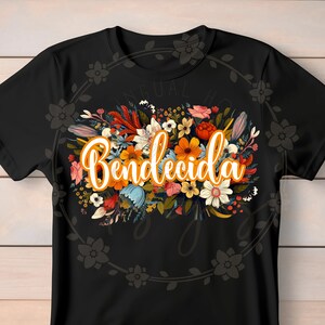 Bendecida Agradecida, Spanish Sublimation Design, Fall Faith Png ...