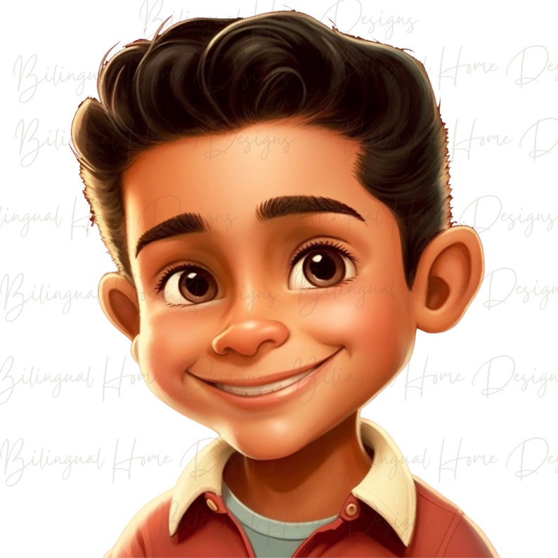 HISPANIC BOYS PNG Clipart Brown Boy Transparent Background - Etsy