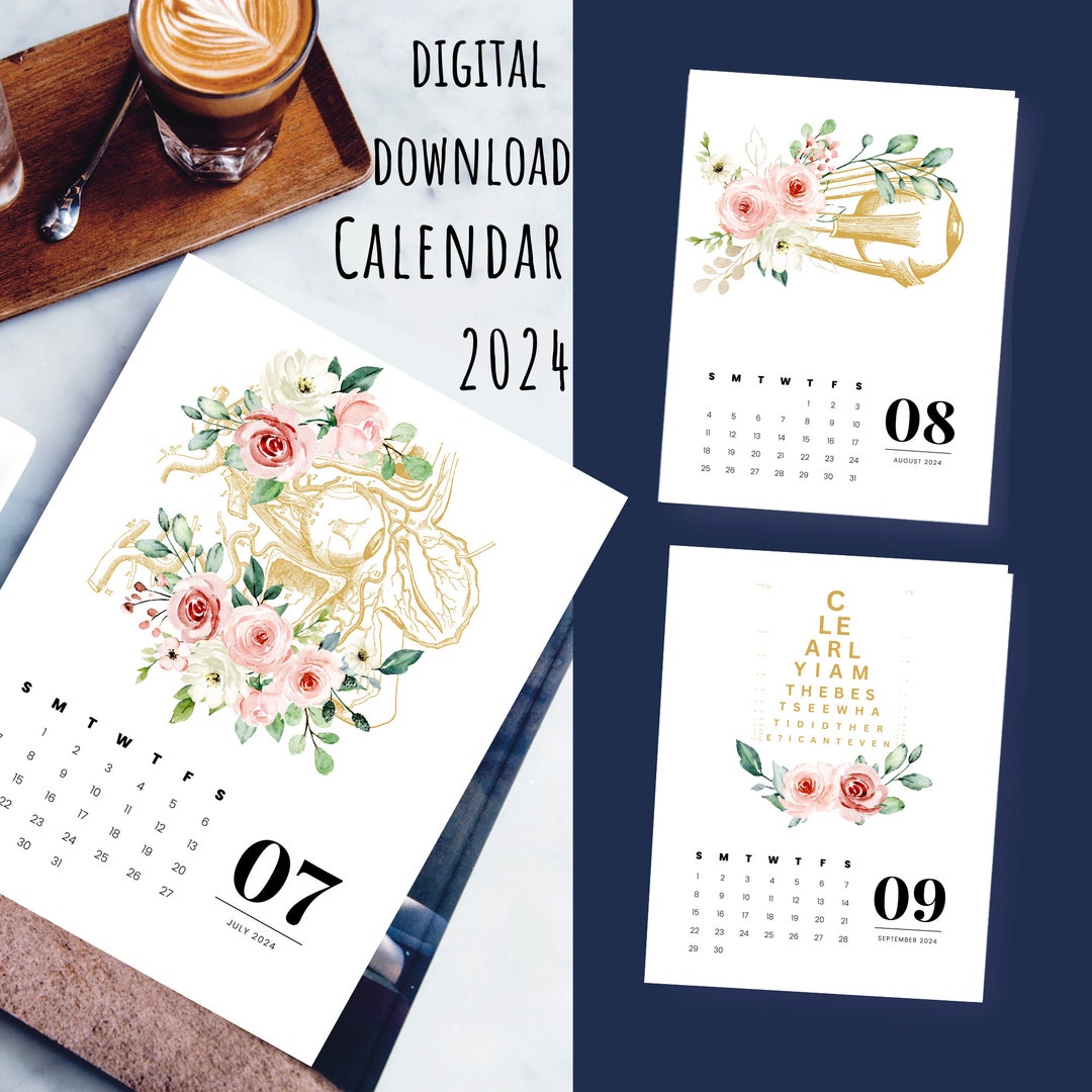 Printable Optometrist Funny Calendar Doctor Office Decor Gift Eye ...