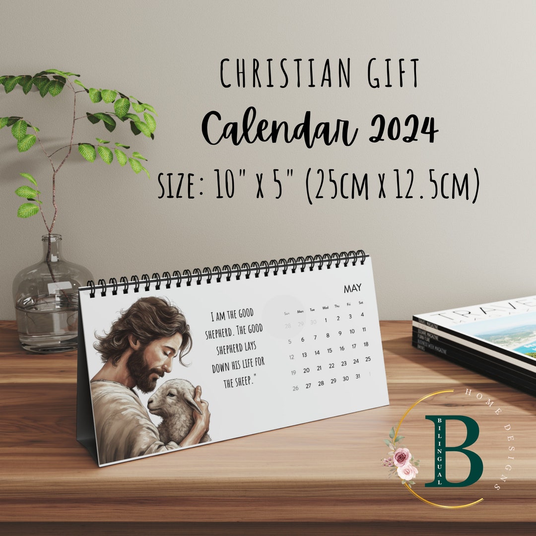 Personalized Christian Calendar Bible Verse Wall Art Rooted in Christ ...