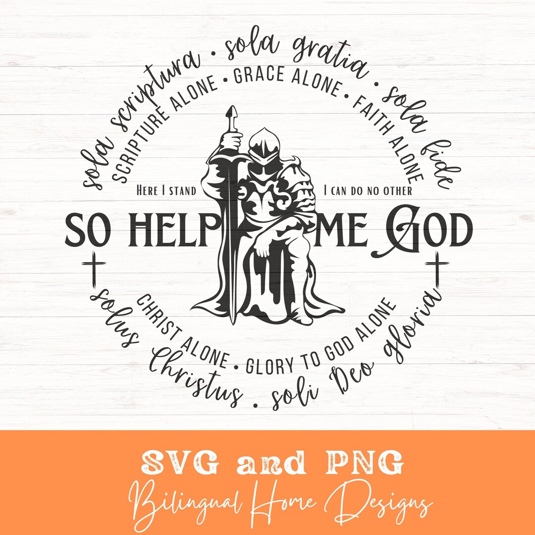 Five Solas SVG PNG, Reformed Theology, Sola Scriptura, Sola Fide, Sola ...