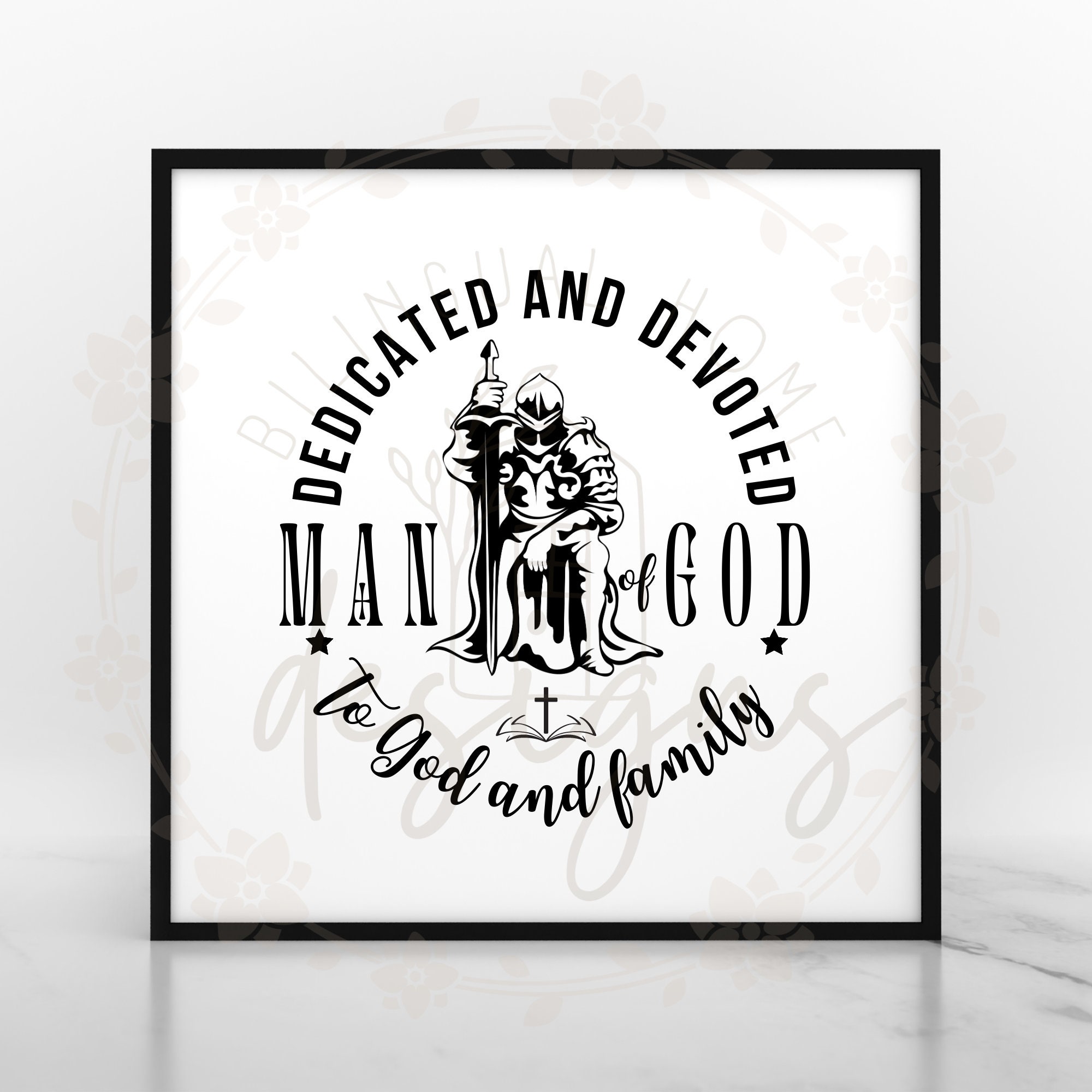 Man of God SVG & PNG, Rooted in Christ Fathers Day Gift, Man of Faith ...