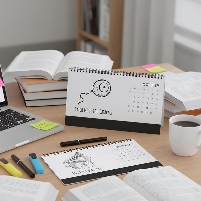 Personalized Optometrist Funny 2026 Wall Calendar Doctor Office Decor ...