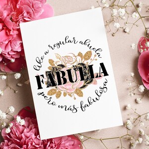 Fabuela: Like a Regular Abuela Pero Mas Fabulosa, La Mejor Abuela SVG ...
