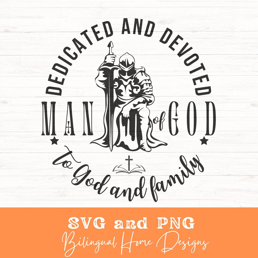 Man of God SVG & PNG, Rooted in Christ Fathers Day Gift, Man of Faith ...