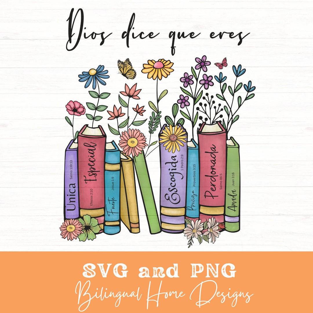 Dios Dice Que Eres SVG PNG, Spanish God Says You Are, Faith Png, Bible ...