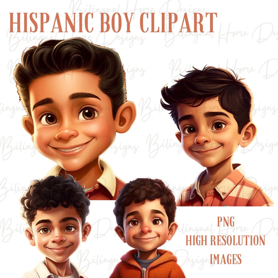 HISPANIC BOYS PNG Clipart, Brown Boy Transparent Background, School Boy ...