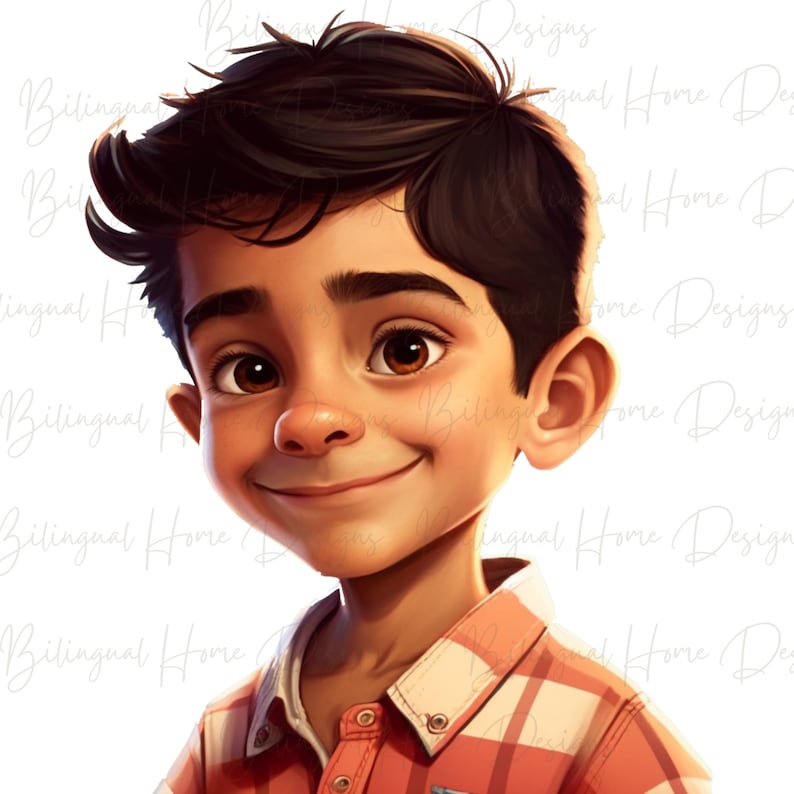HISPANIC BOYS PNG Clipart Brown Boy Transparent Background - Etsy