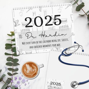 Personalized Funny Dental Office Wall Calendar 2025 Dentist Graduation ...