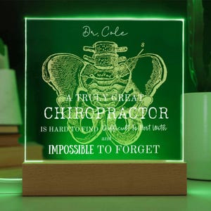 A Truly Great Chiropractor Thank You Gift Custom Desk Name Plate ...