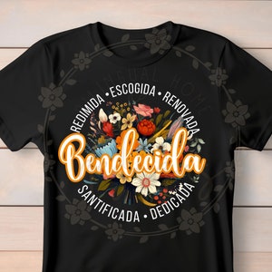 Bendecida Agradecida, Spanish Sublimation Design, Fall Faith Png ...