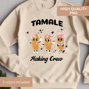 Coquette Tamale Making Crew PNG Personalized Apron Towels Tshirt Tamale ...