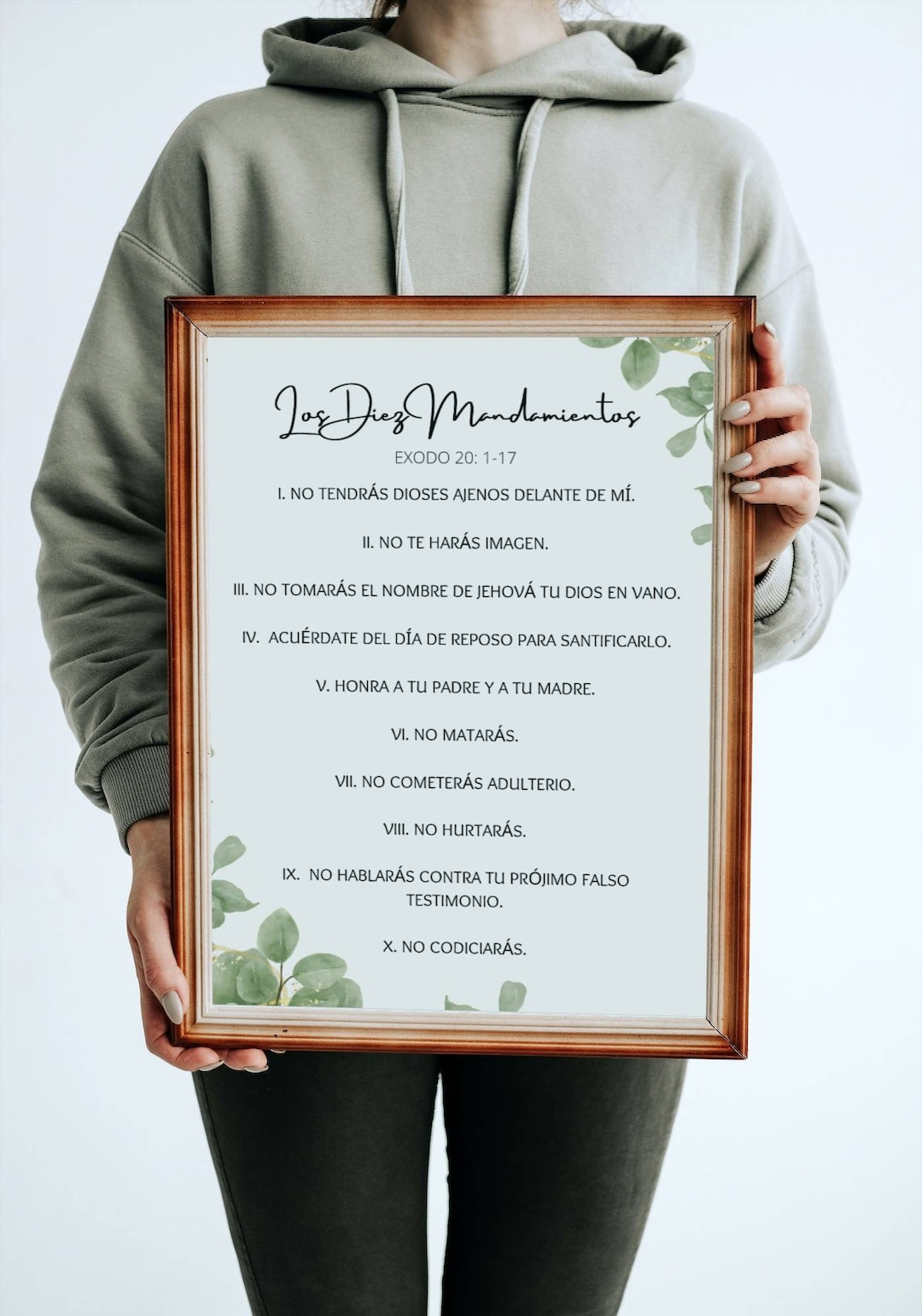 The 10 Commandments Spanish Los Diez Mandamientos - Etsy