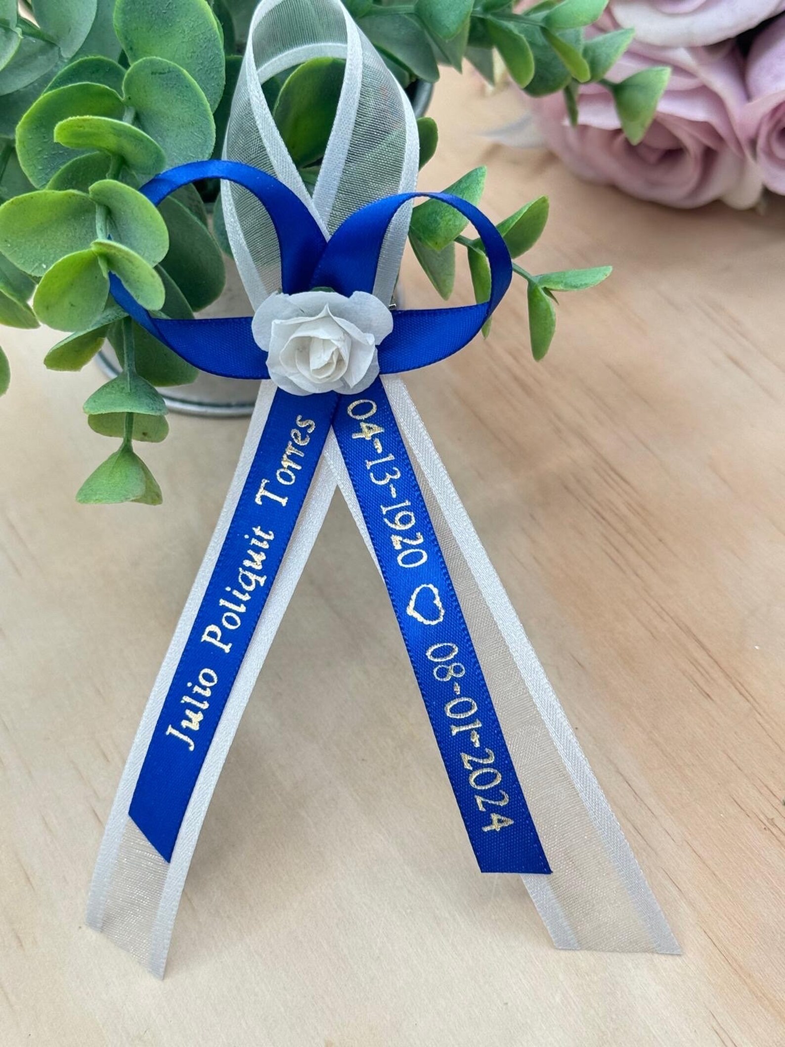 100pcs-50-24 Pcs Personalized Ribbons Funeral Favors, Ribbons With ...